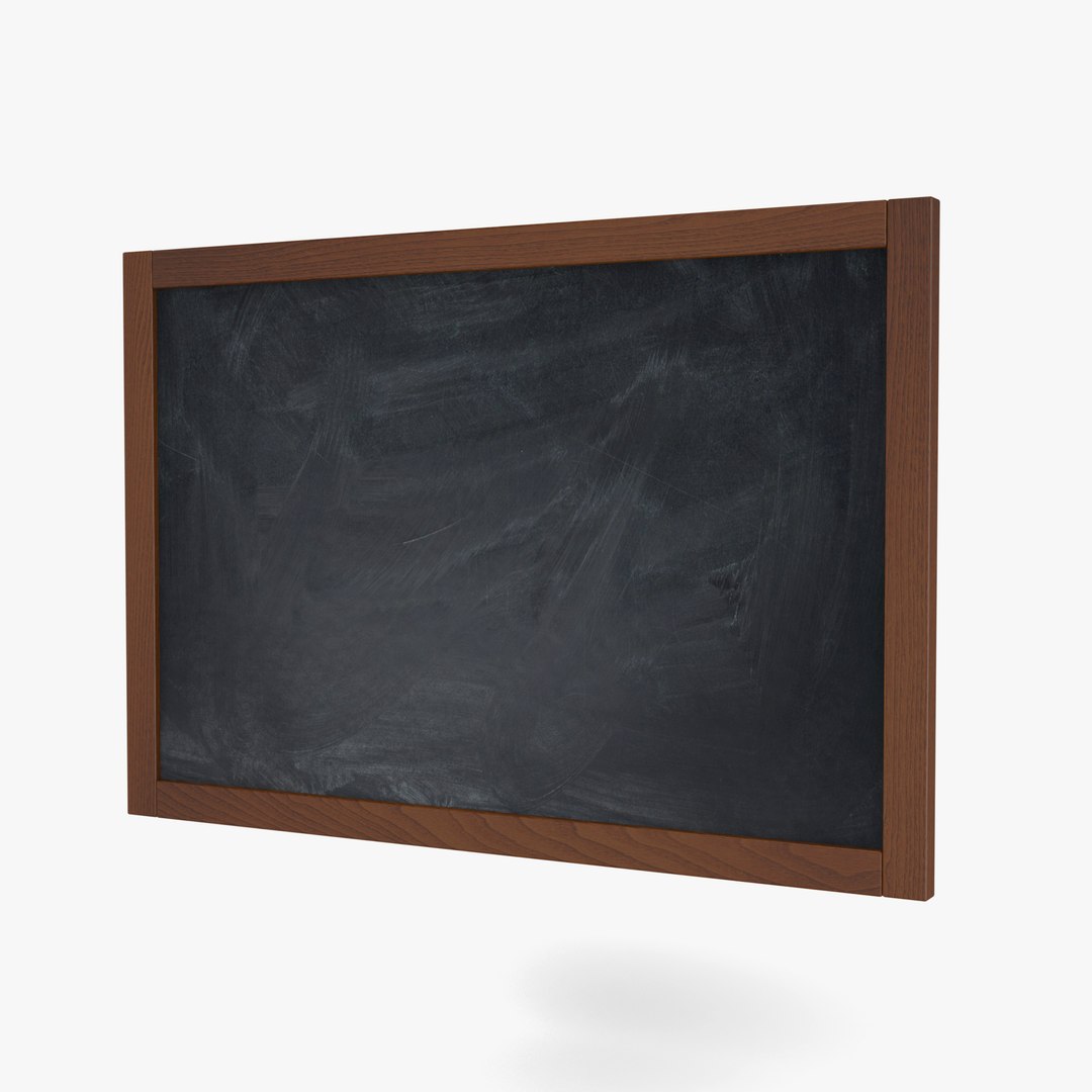 chalkboard chalk board 3d model