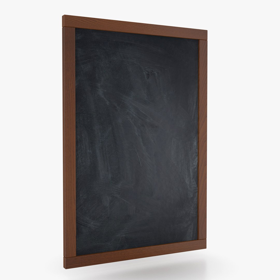 chalkboard chalk board 3d model