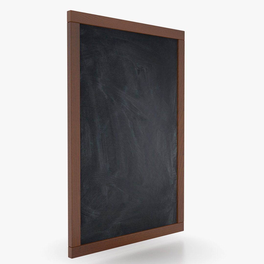 chalkboard chalk board 3d model