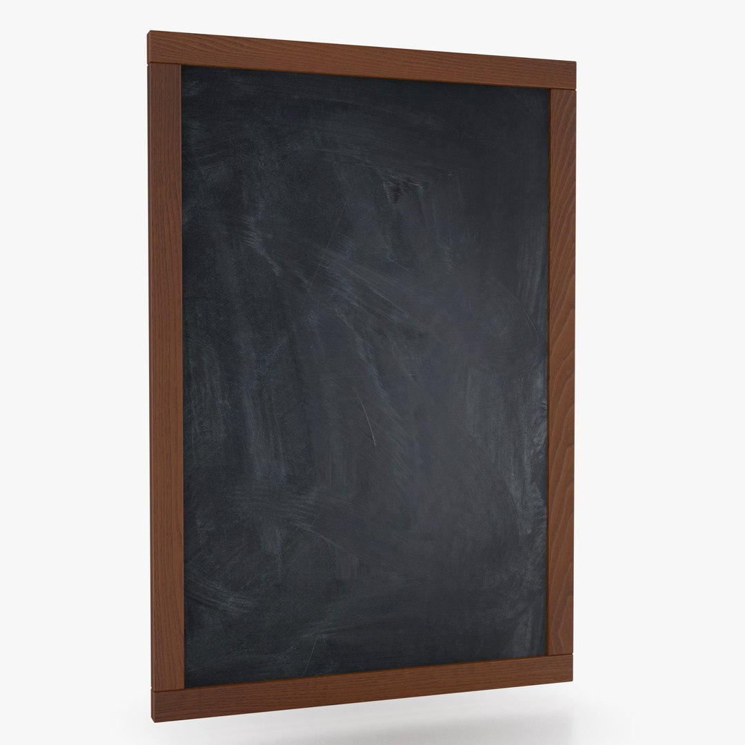 chalkboard chalk board 3d model