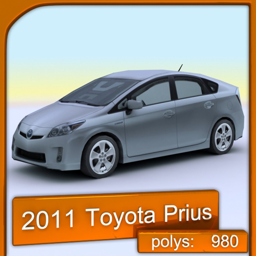 2011 Toyota Prius 3d Model