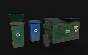 Garbage trash 3D model - TurboSquid 1512705