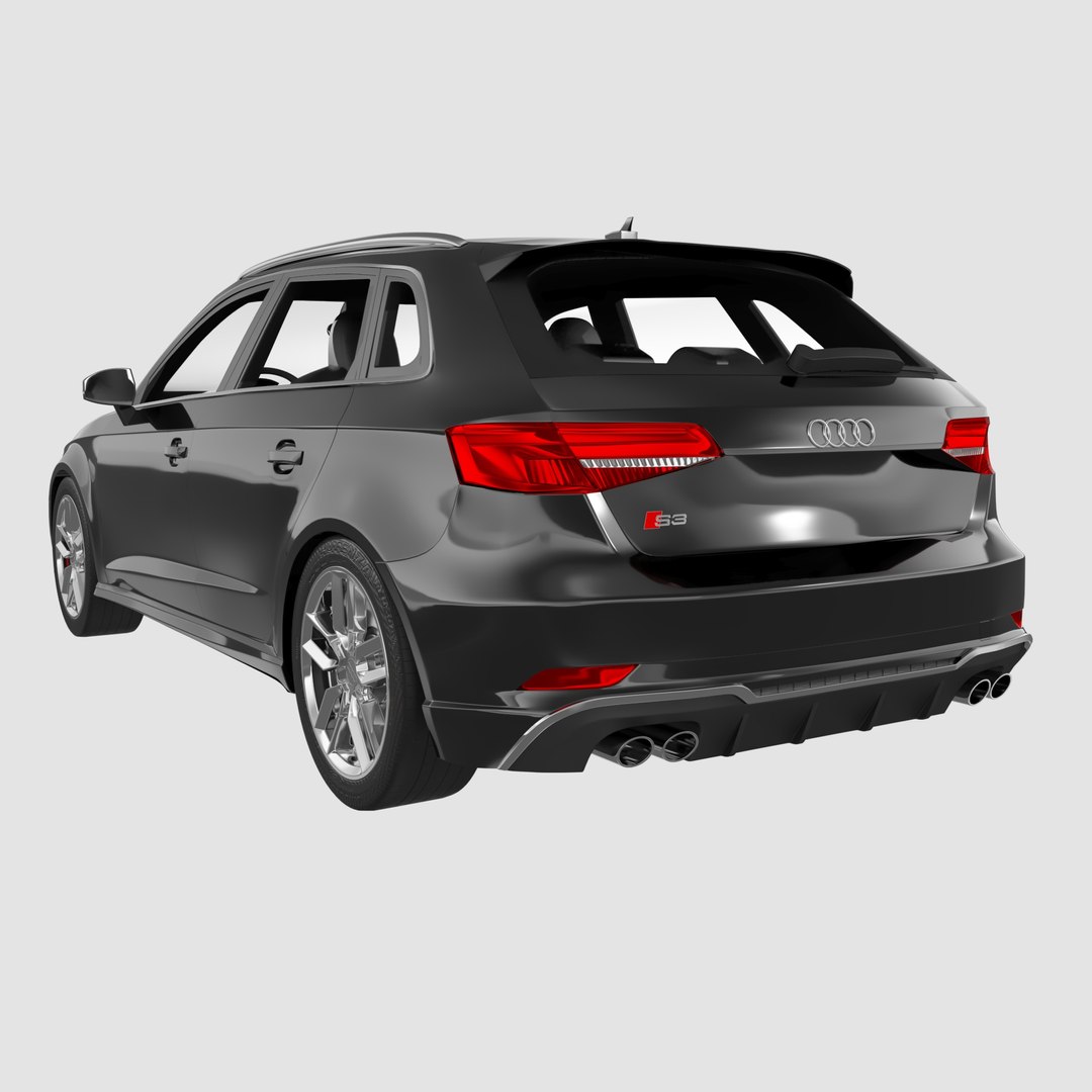 Audi S3 Sportback 2017 3d Model