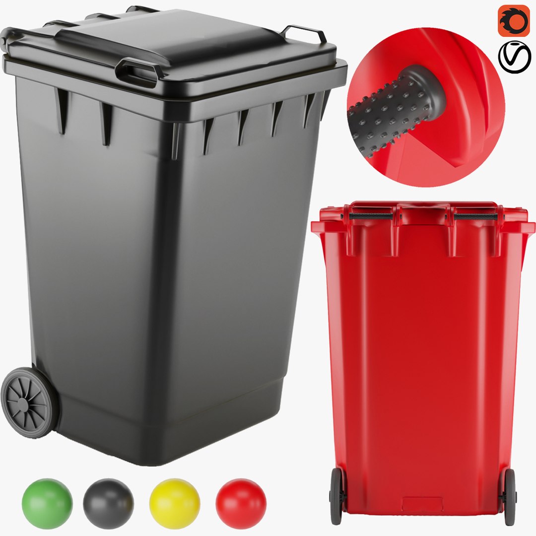 3D Garbage Box 1 Model - TurboSquid 1863730