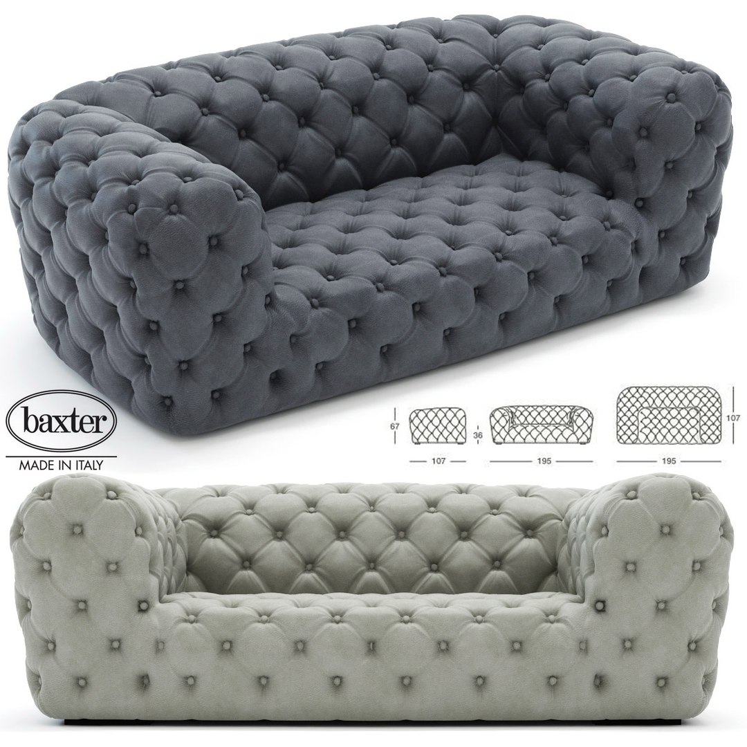 Max Realistic Sofa Chester Moon
