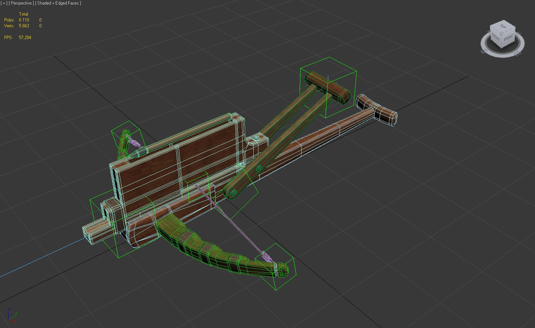 3d Cho-ko-nu Chinese Crossbow Weapon Model