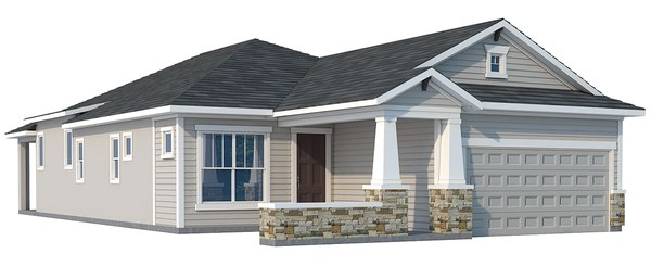 3d home roof model