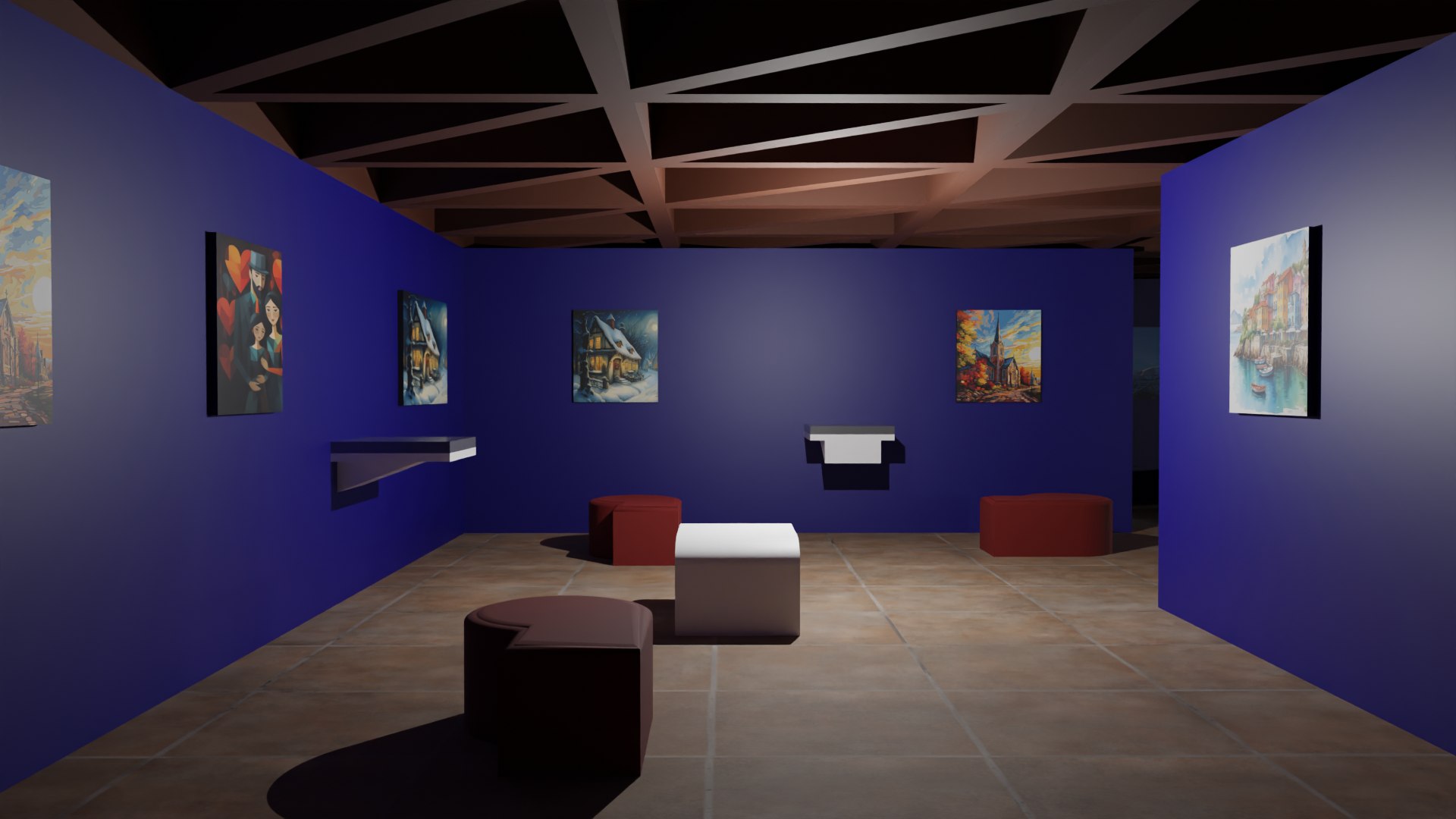 Art Gallery Model - TurboSquid 2157441