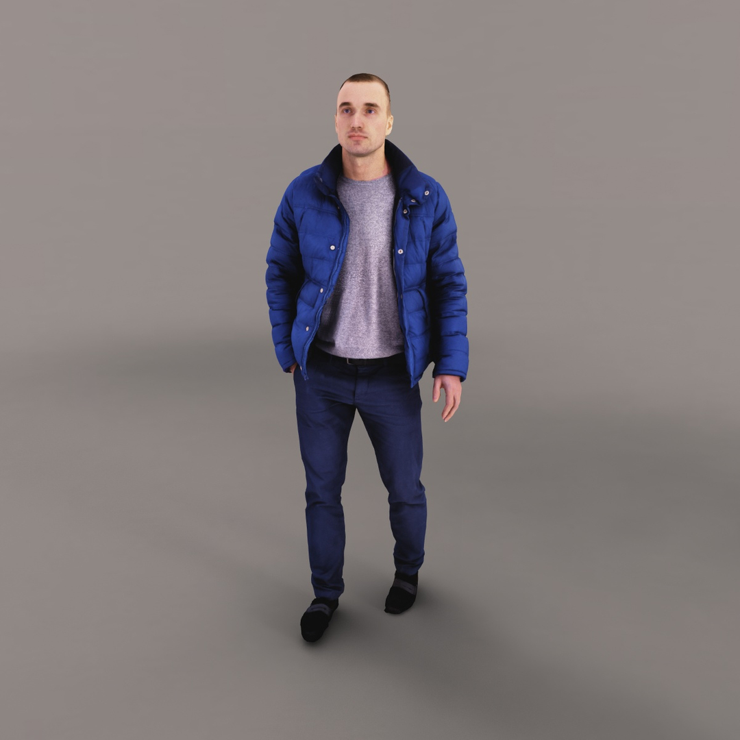 human architectural rig 3d model