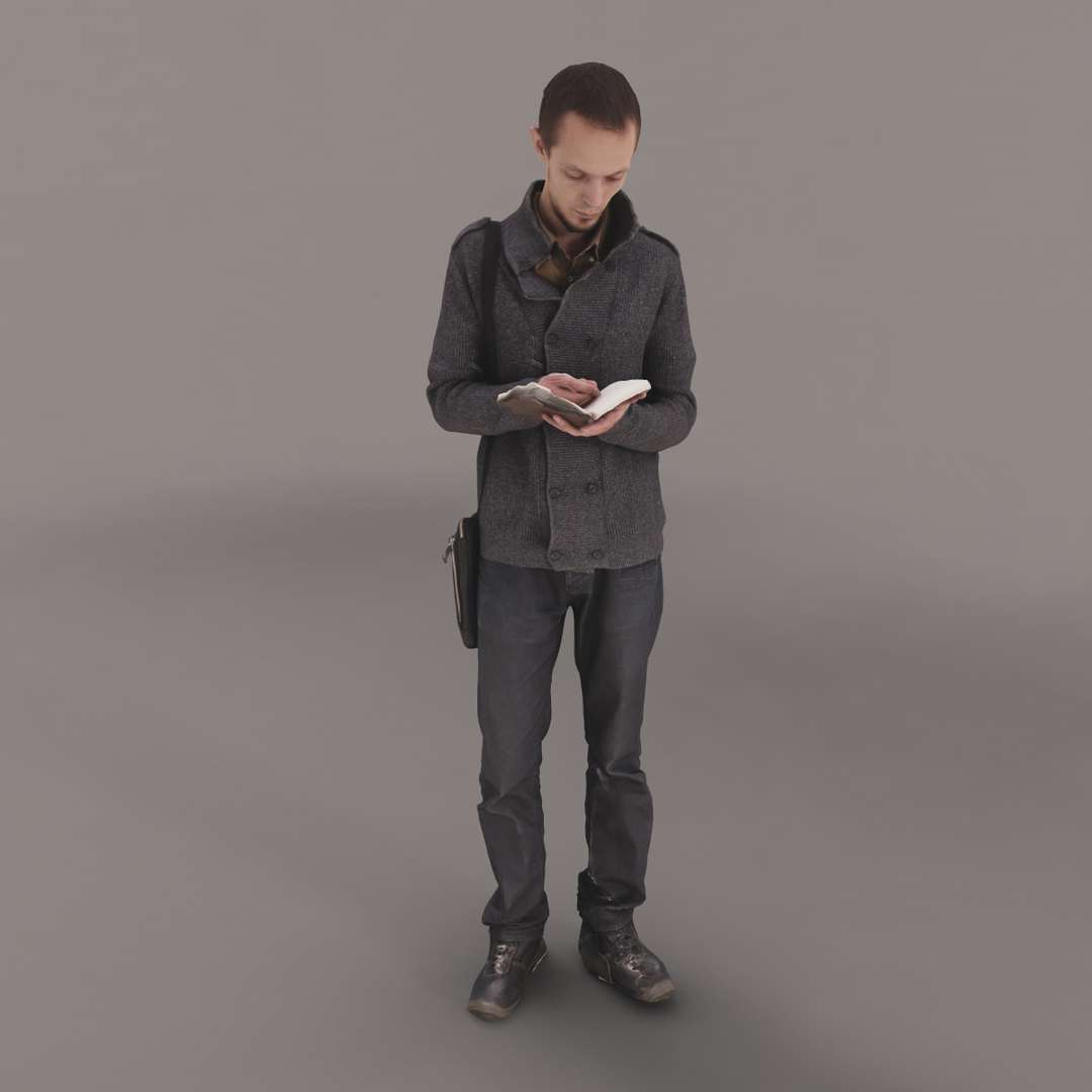 human architectural rig 3d model