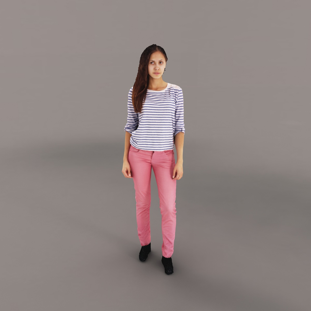 human architectural rig 3d model