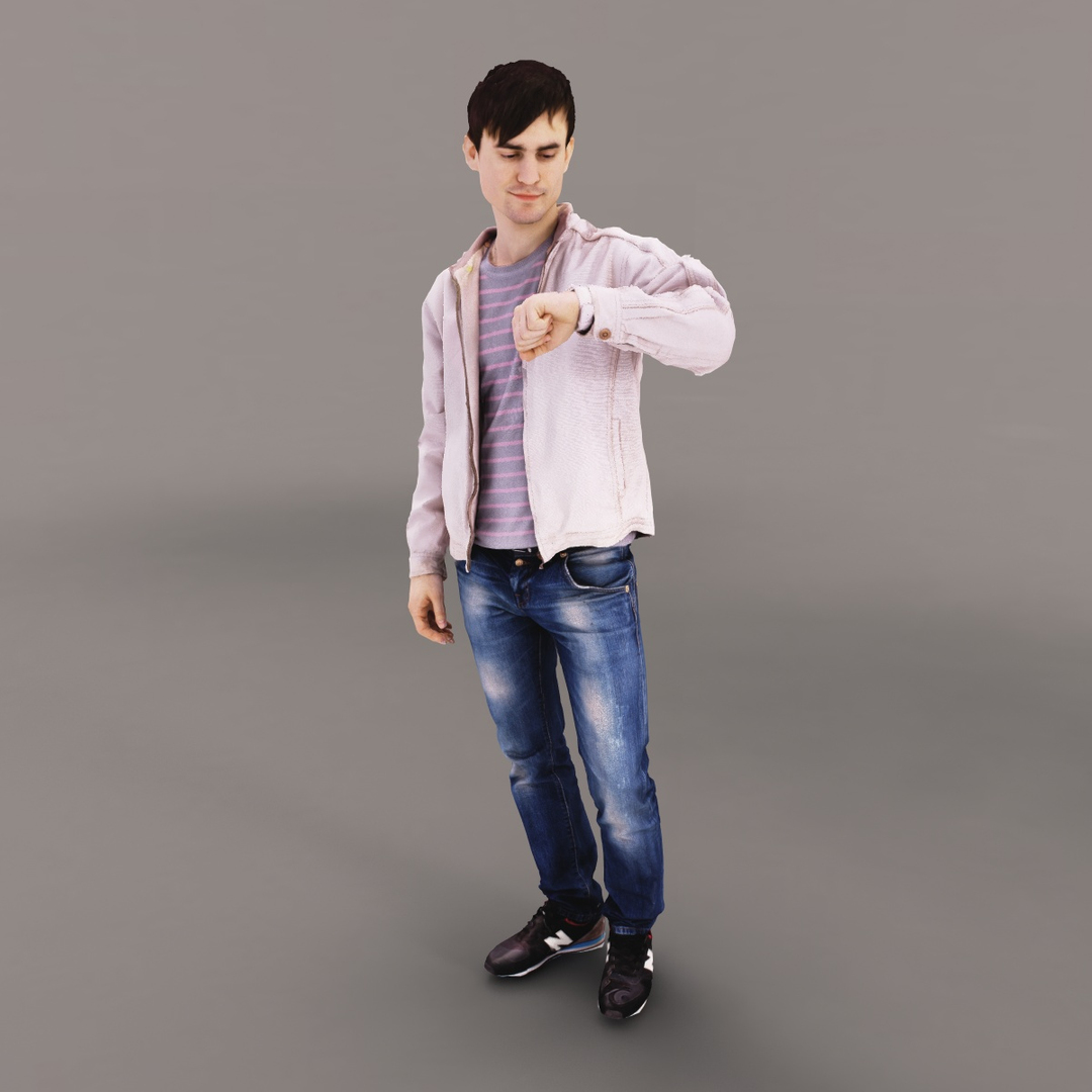 human architectural rig 3d model