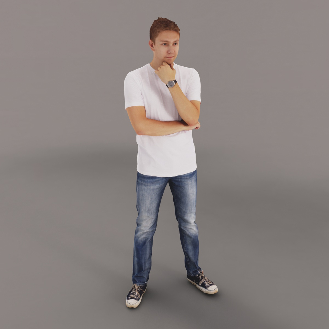 human architectural rig 3d model