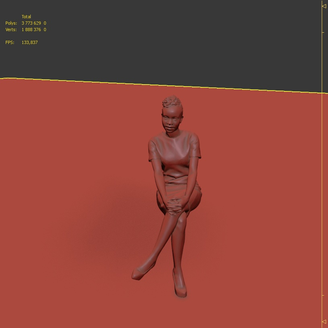 human architectural rig 3d model