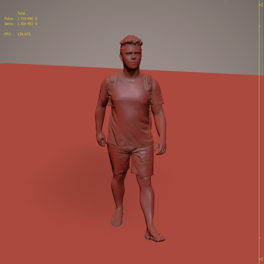 human architectural rig 3d model