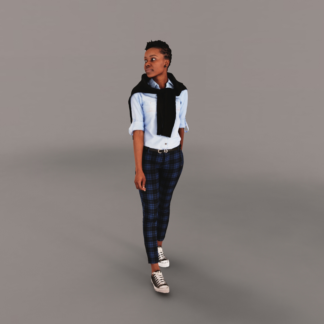 human architectural rig 3d model