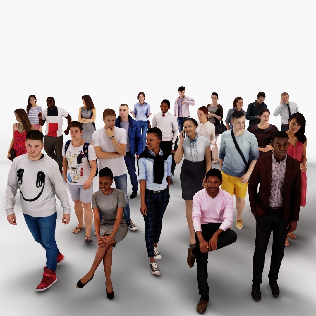 human architectural rig 3d model