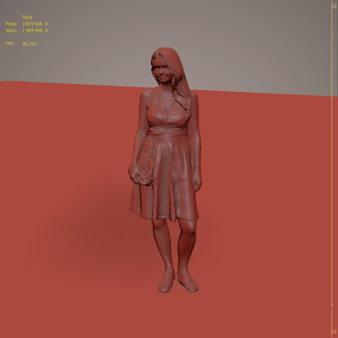 human architectural rig 3d model