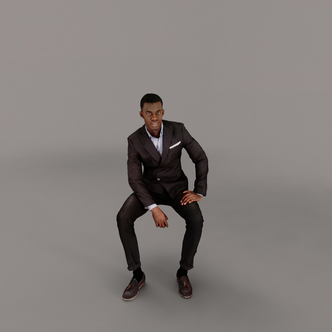 human architectural rig 3d model