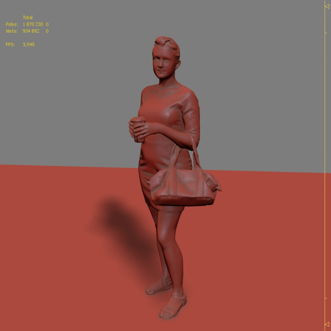 human architectural rig 3d model