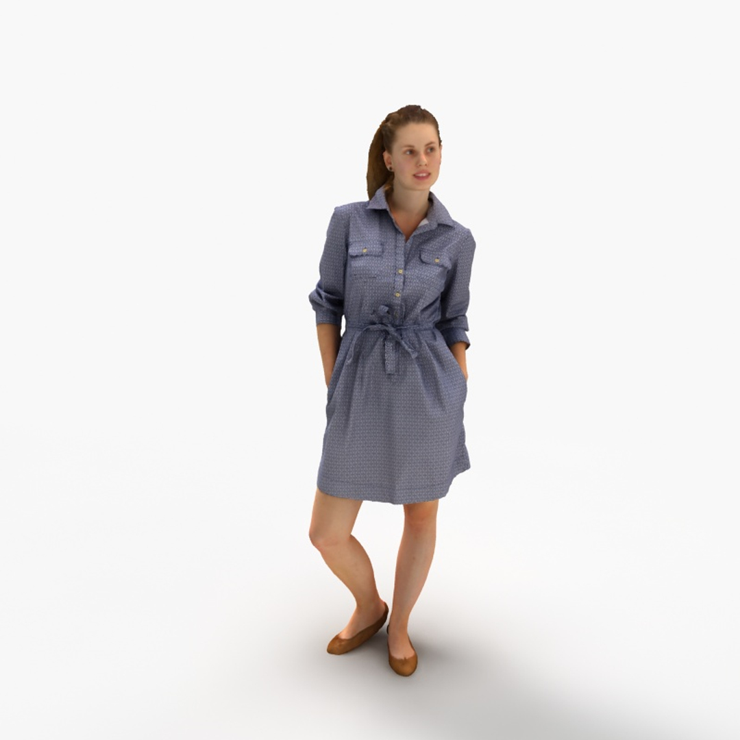 human architectural rig 3d model