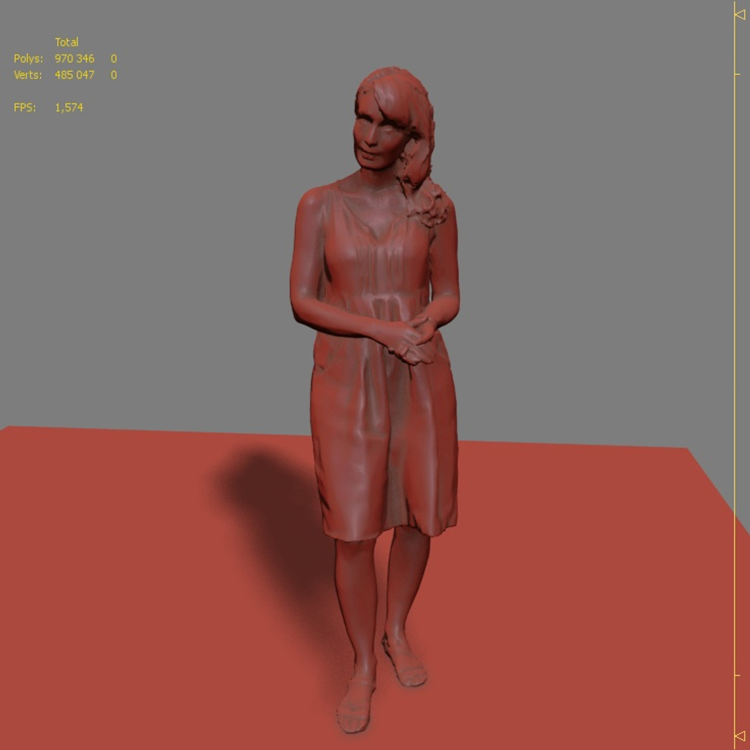 human architectural rig 3d model