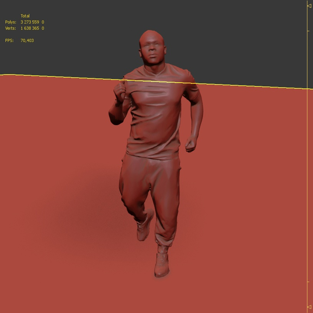human architectural rig 3d model