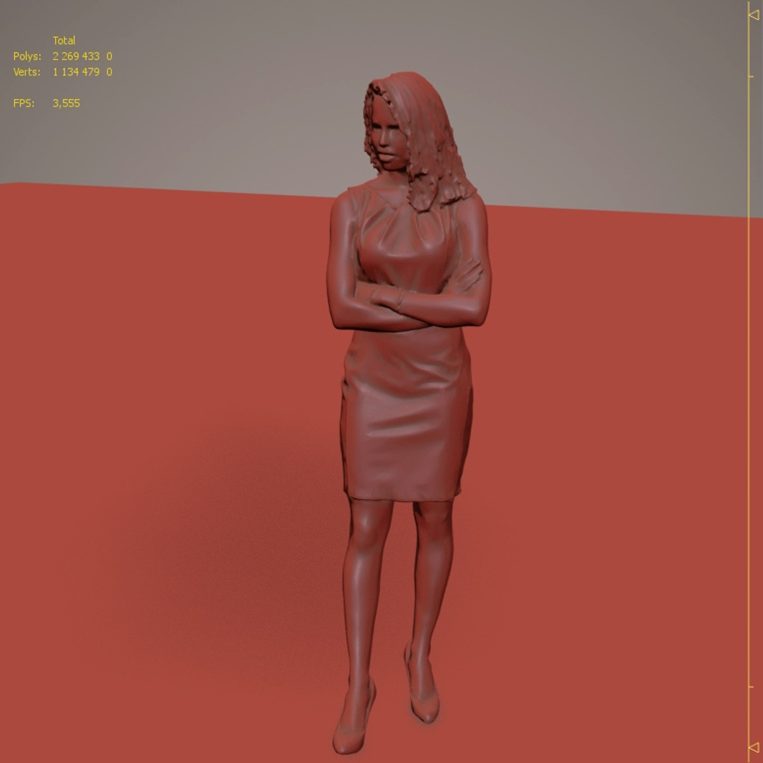 human architectural rig 3d model