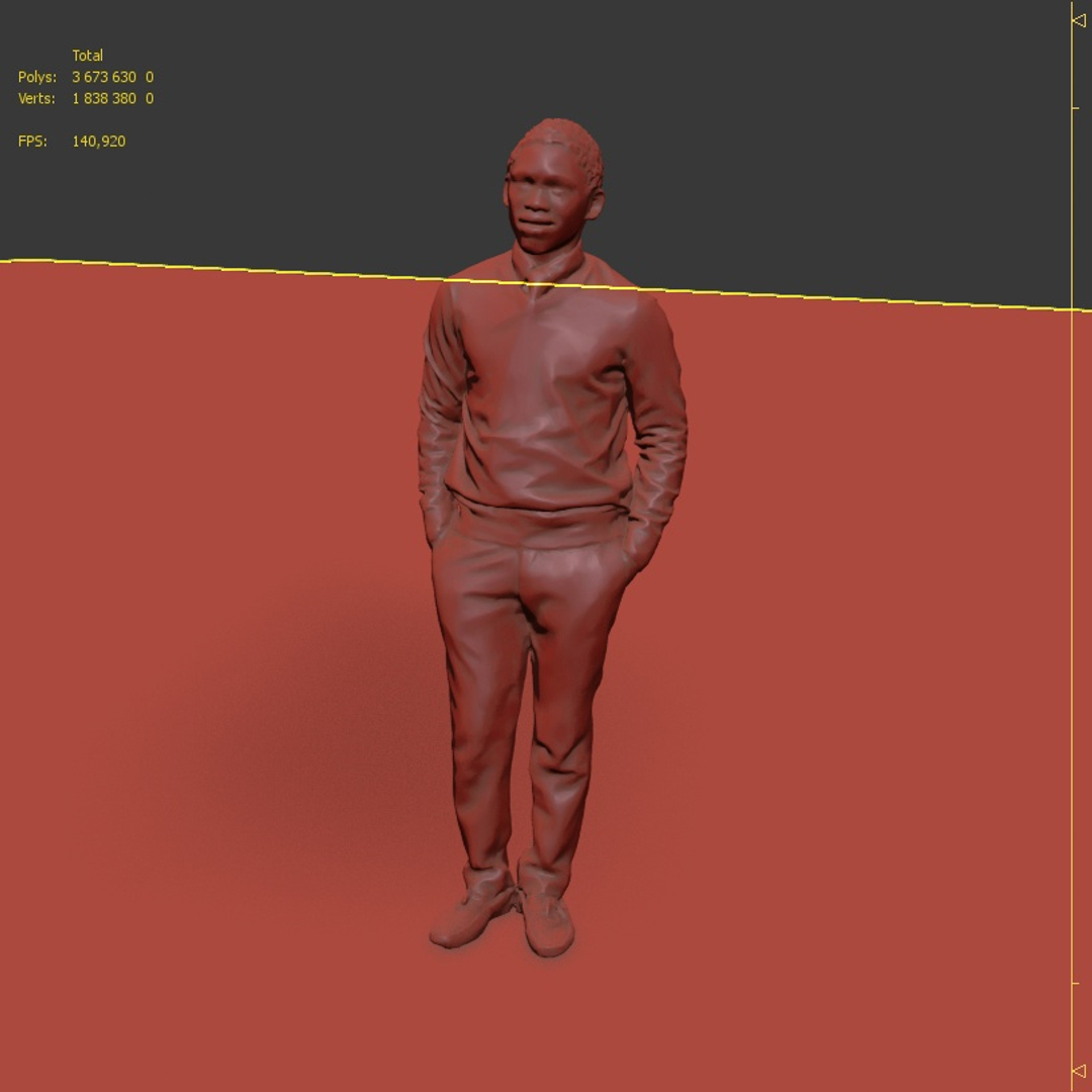 human architectural rig 3d model