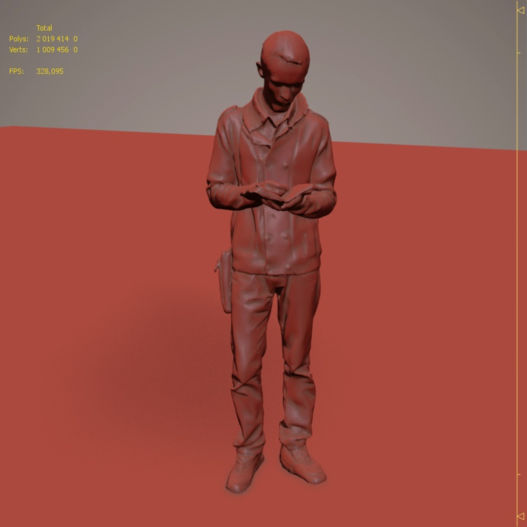 human architectural rig 3d model