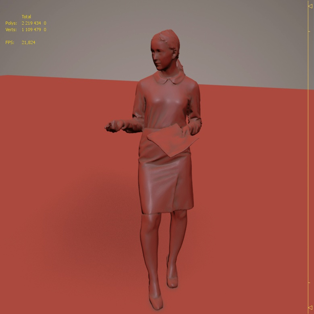 human architectural rig 3d model