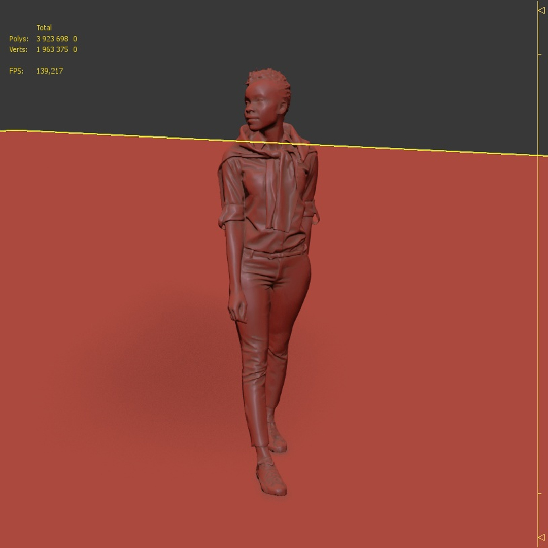 human architectural rig 3d model
