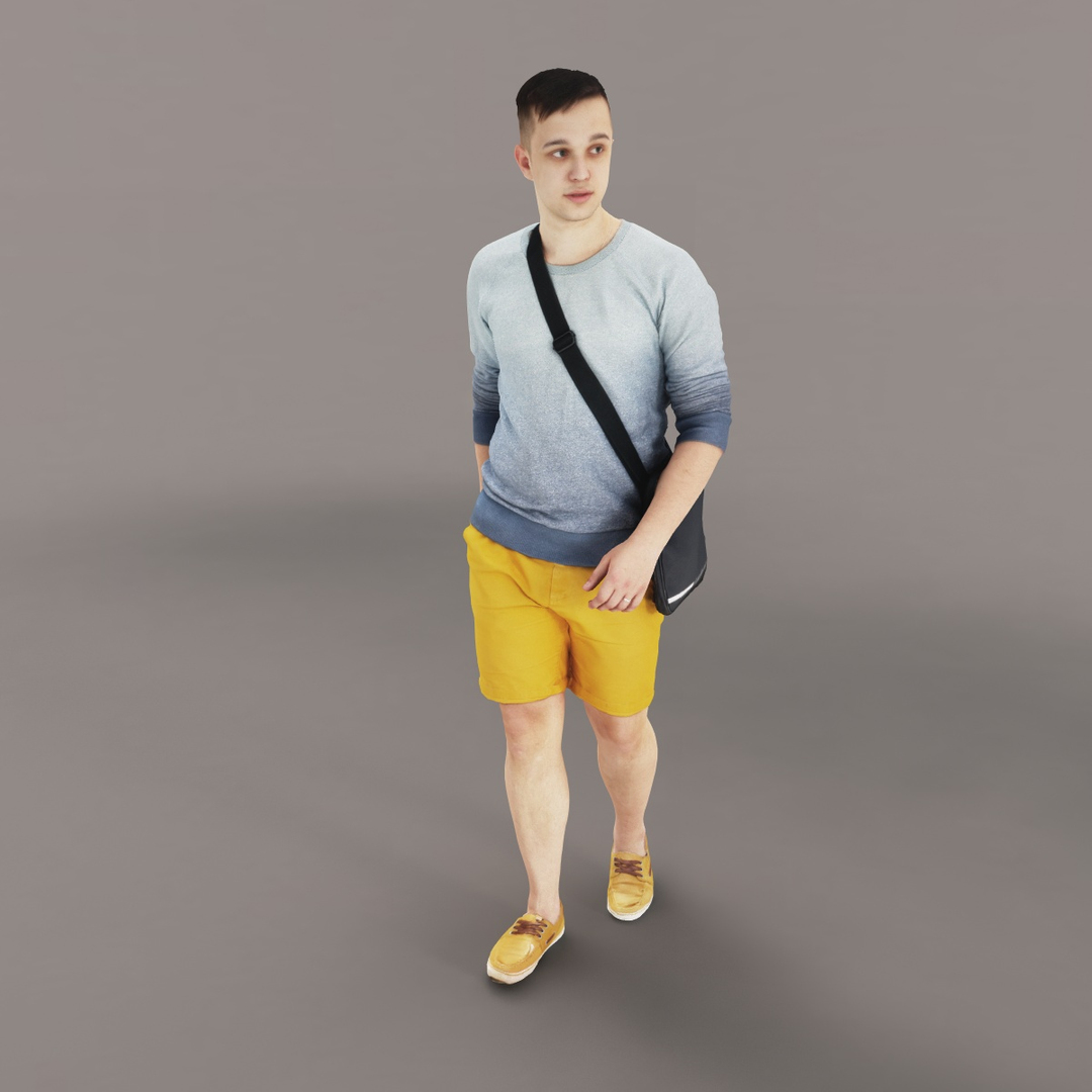 human architectural rig 3d model