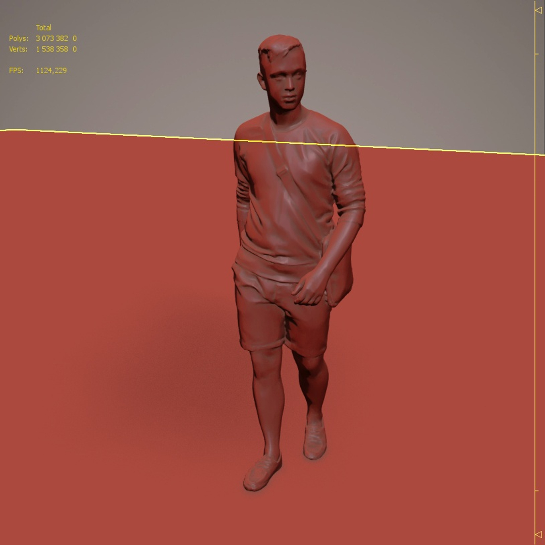 human architectural rig 3d model