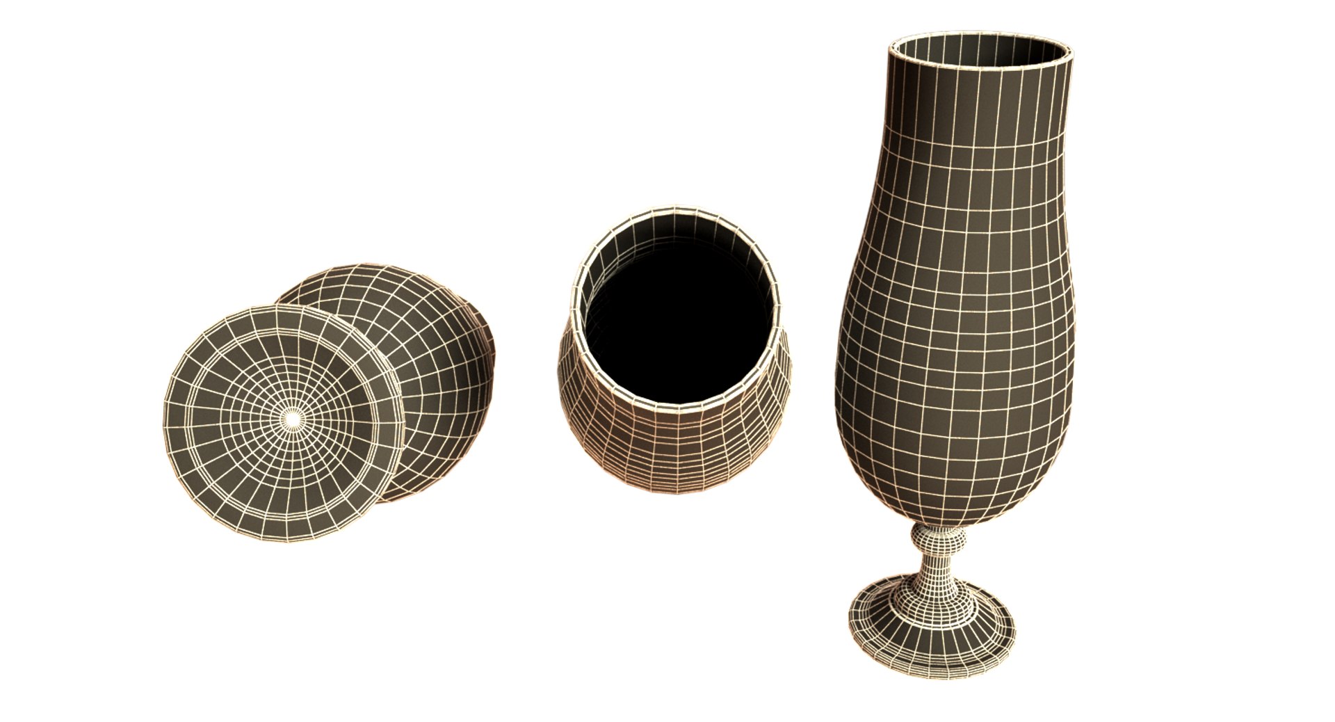 Sling Glass Glassware 3d Obj