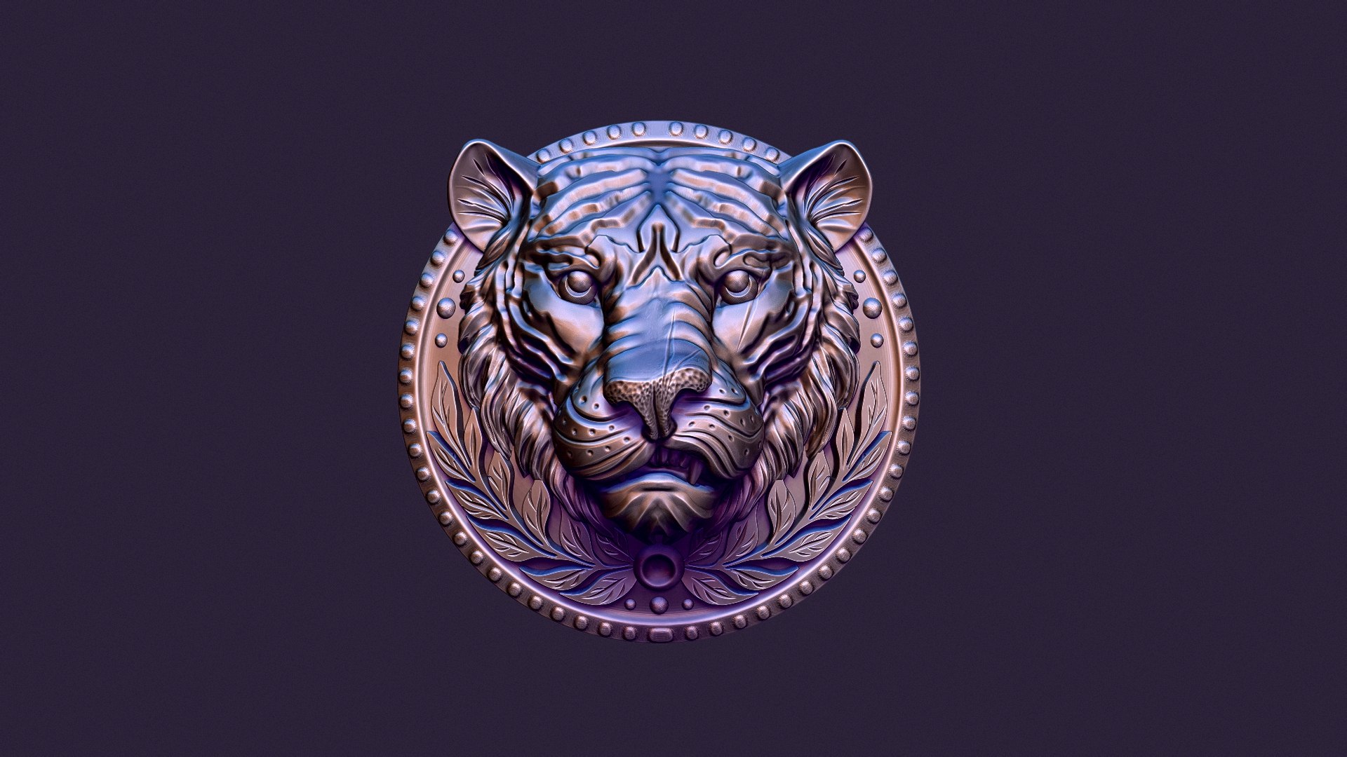 TIGER MEDALLION For CastingRMEDALLION 3D Model - TurboSquid 2046860