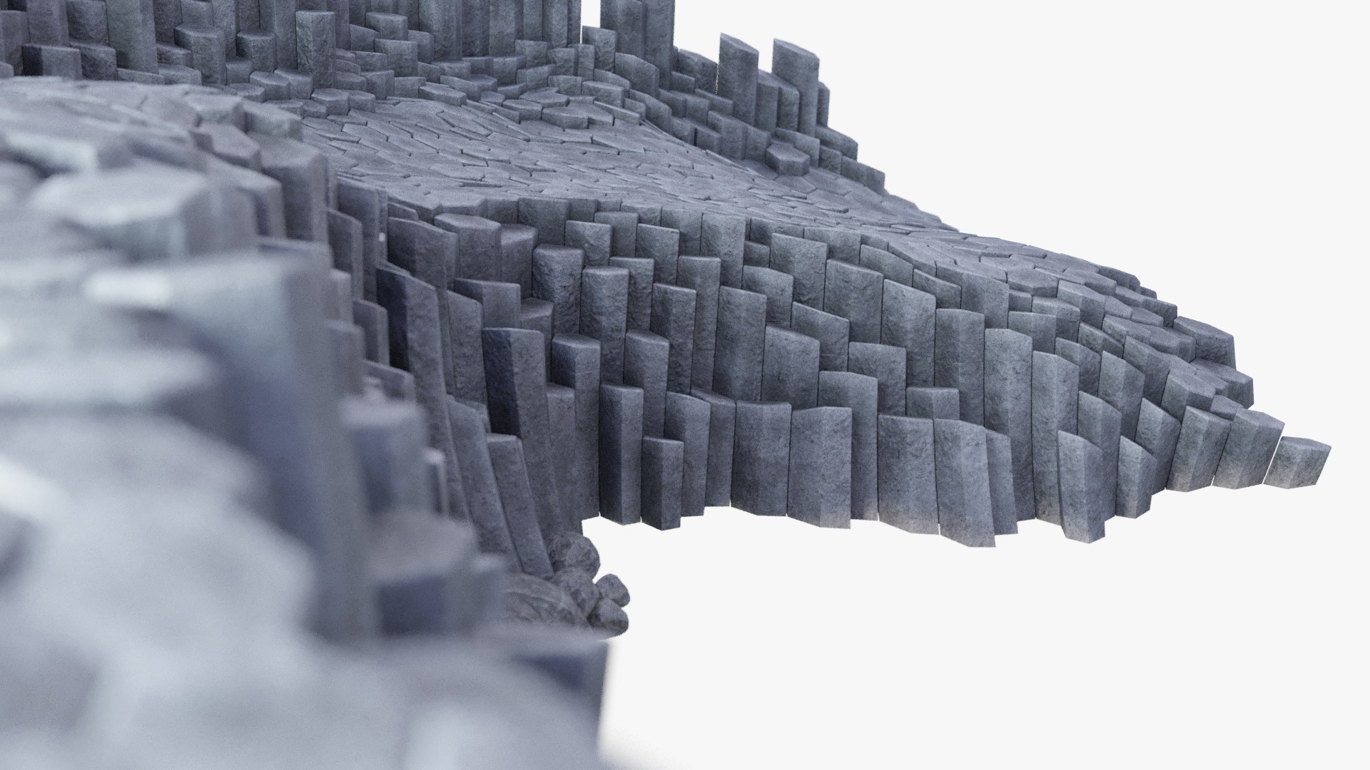 3D Cave Rock Hexagonal Part 2 - TurboSquid 1923695