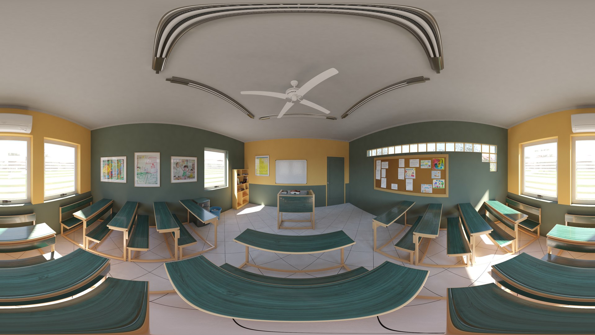 School Class Room 3D Model - TurboSquid 1245486
