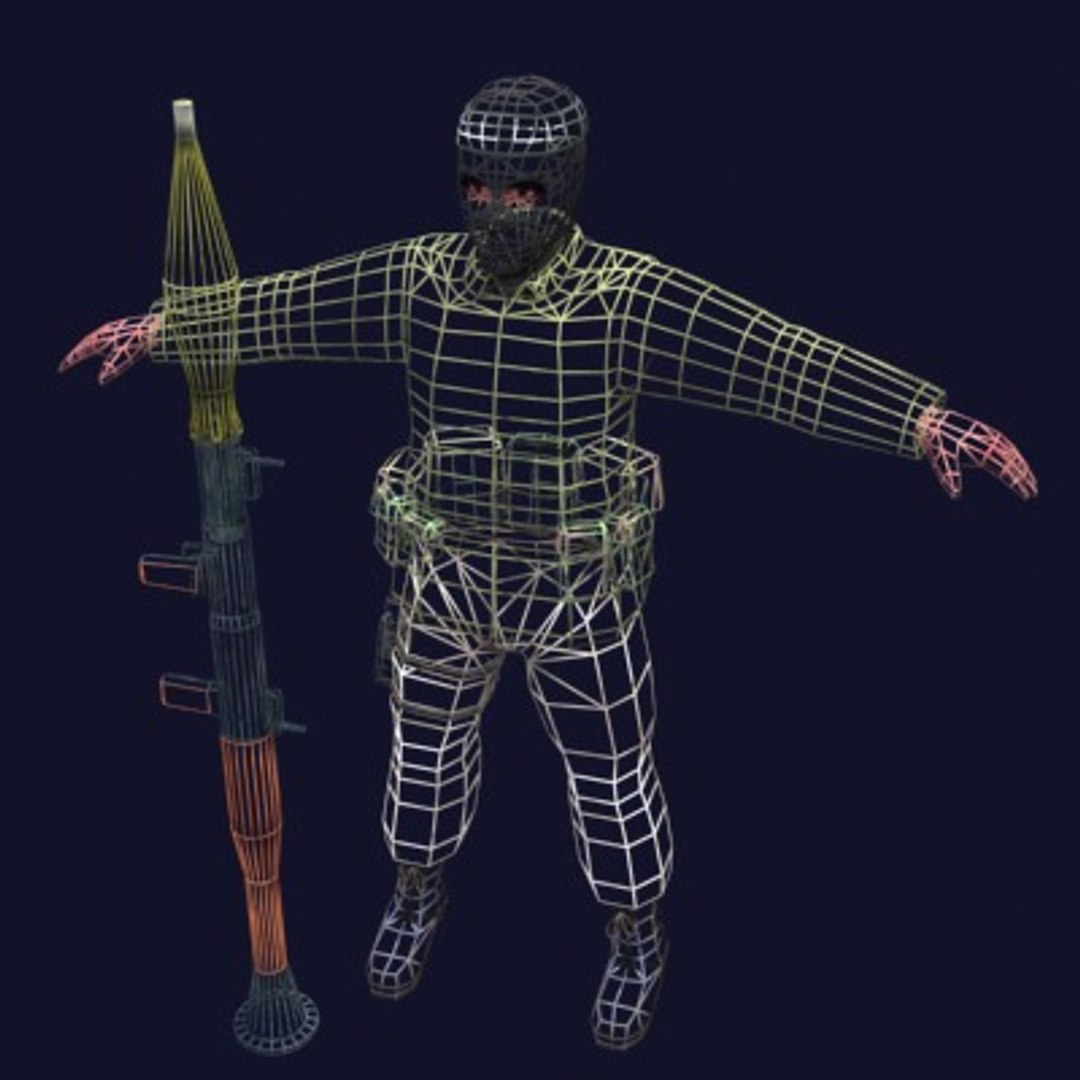 rebel rigged 3d model