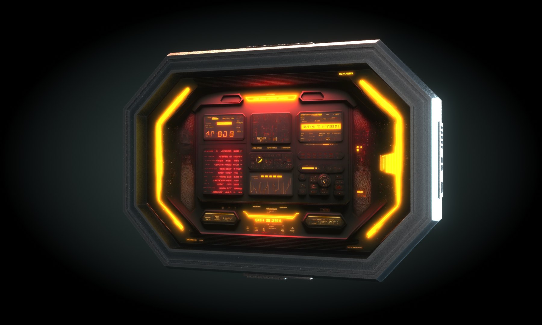 Sci Fi Cyberpunk Monitors 3D - TurboSquid 1999882