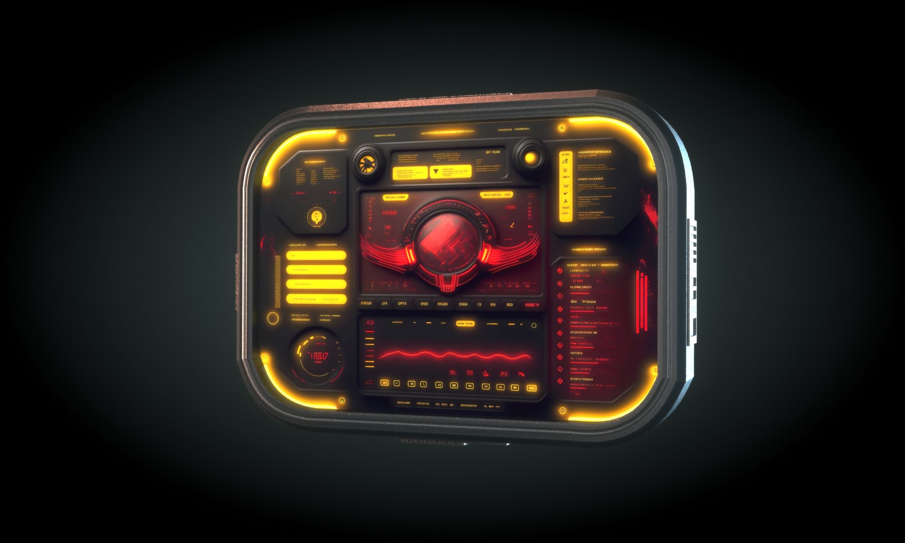 Sci Fi Cyberpunk Monitors 3D - TurboSquid 1999882