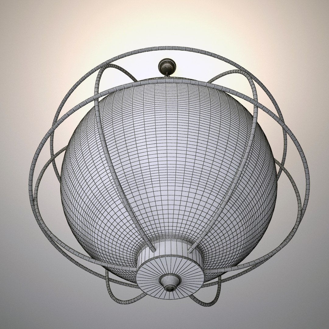 Metal Framed Lamp 3d 3ds