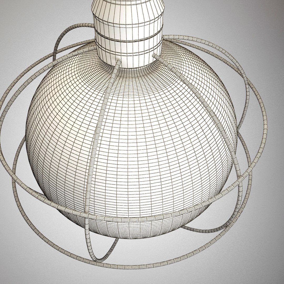 Metal Framed Lamp 3d 3ds