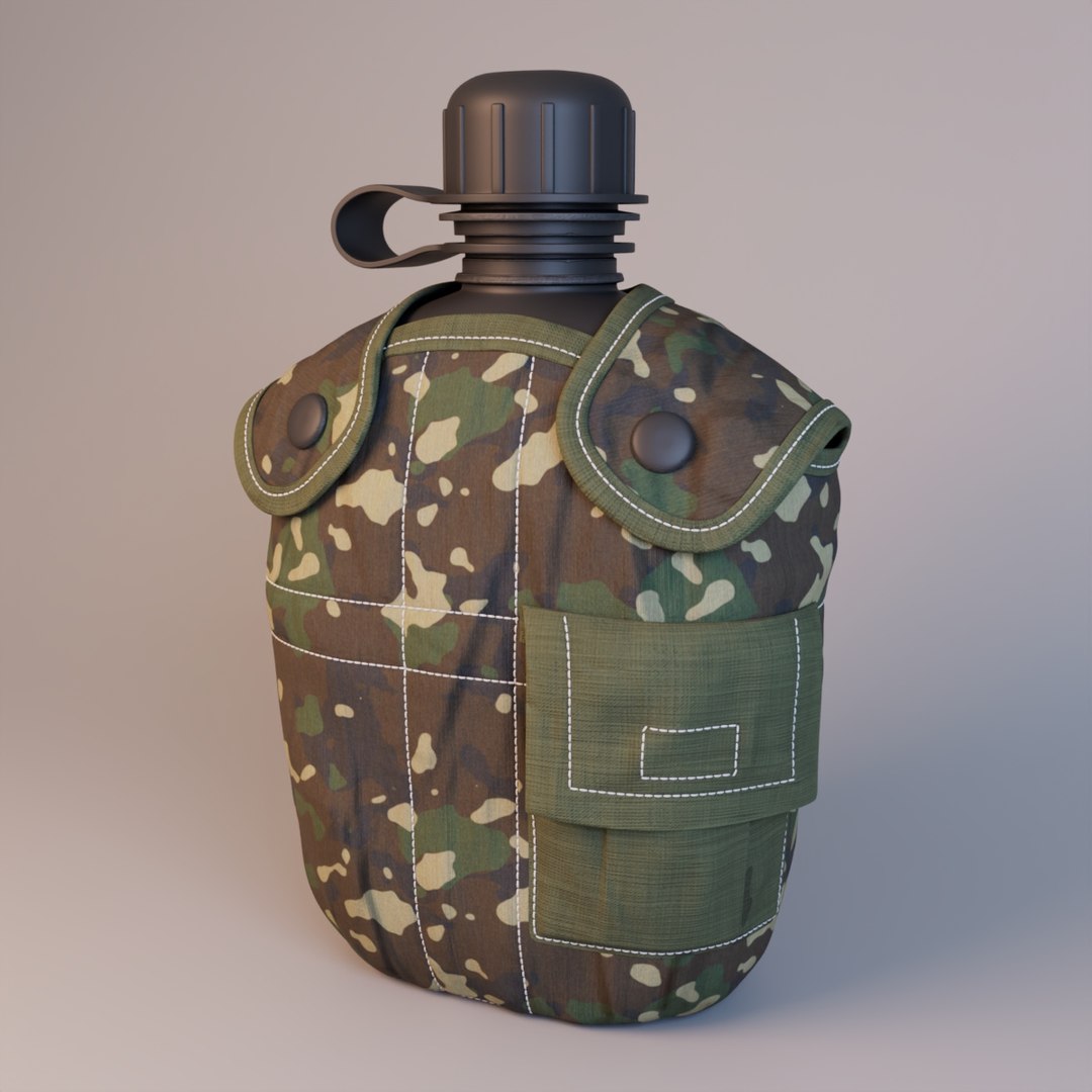 Military Bottle 3D Model - TurboSquid 2235742