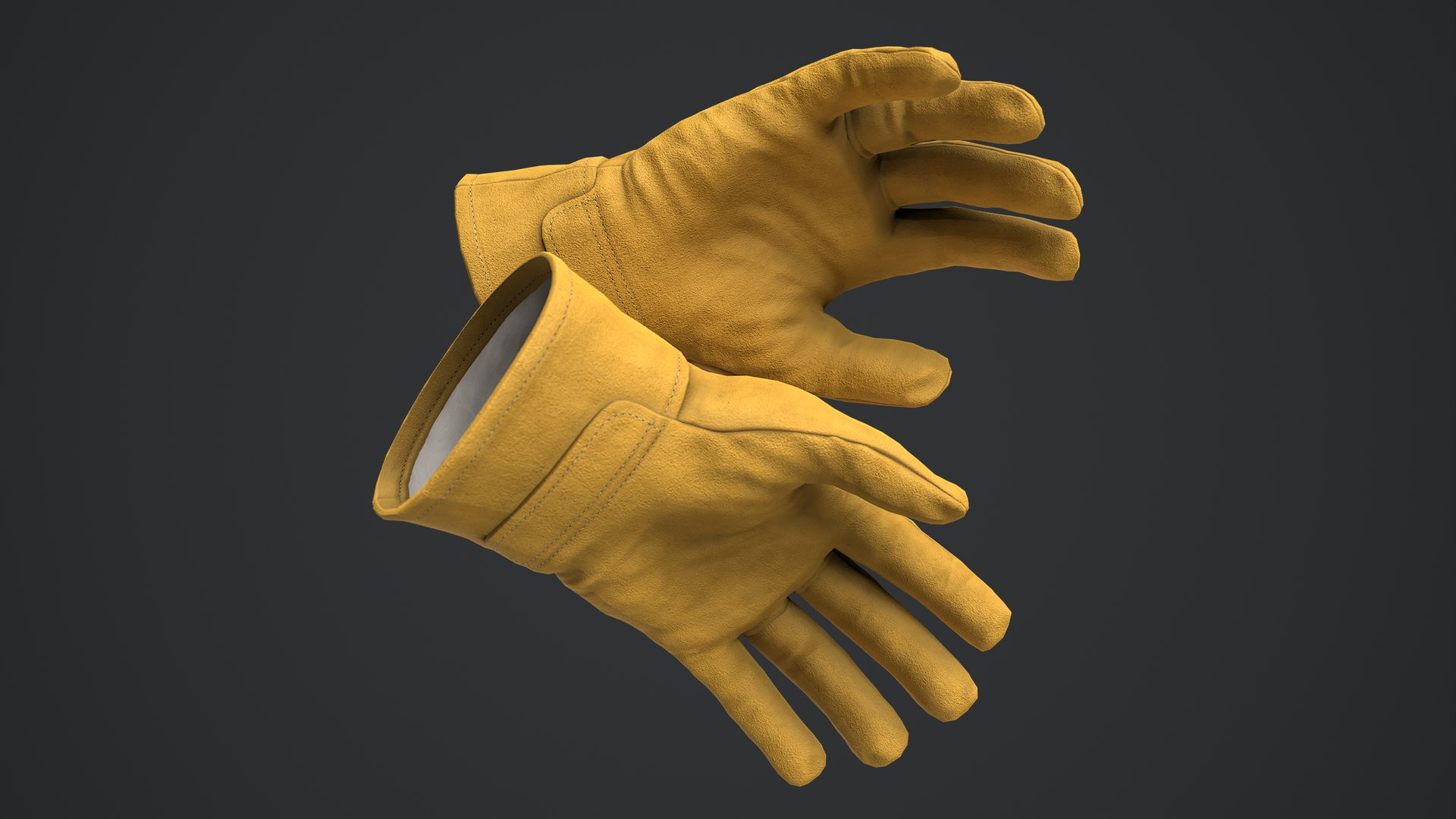 3D Model Welding Gloves - TurboSquid 2258139
