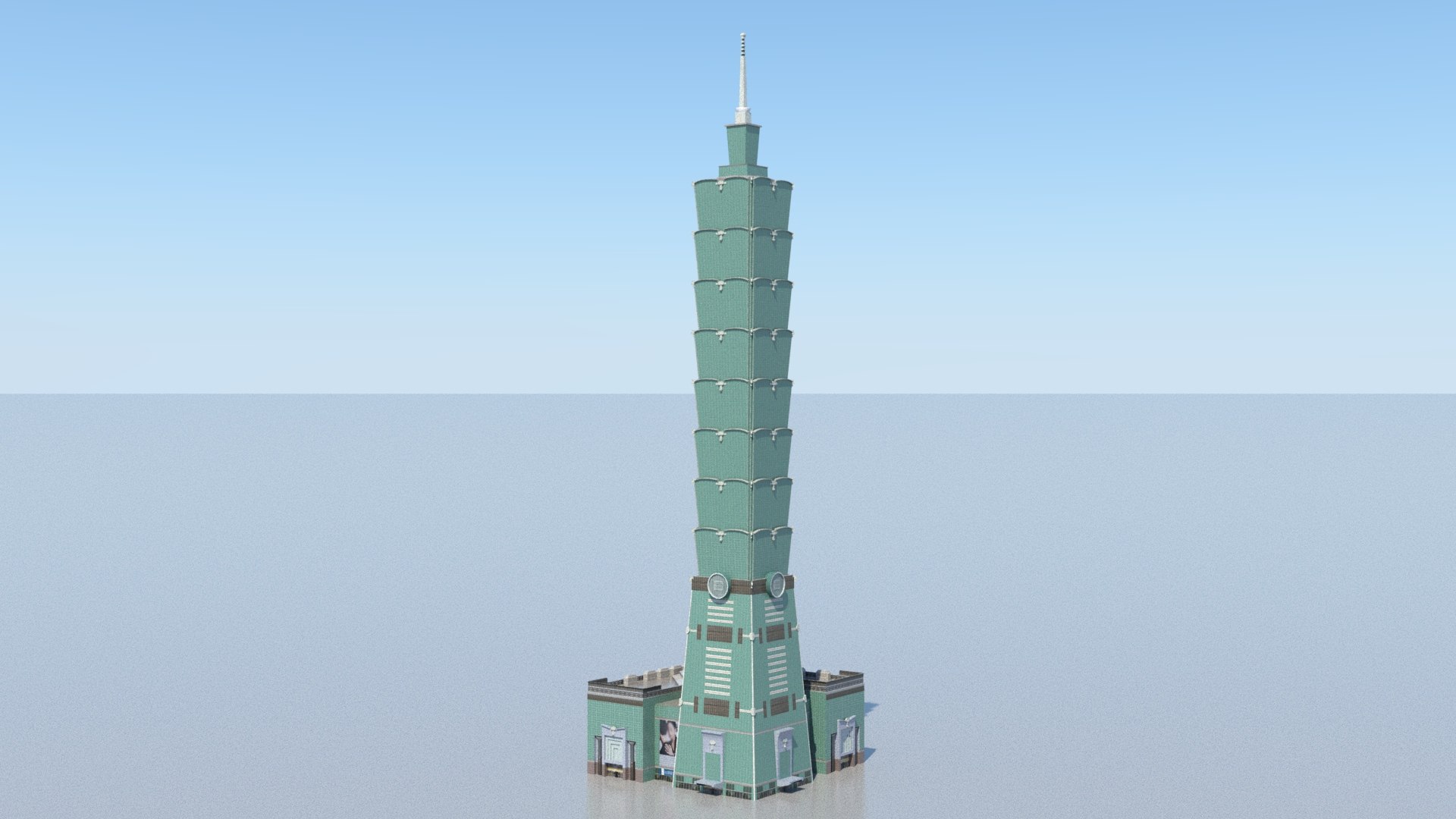 Taipei 101 Tower 3D Model - TurboSquid 2245918