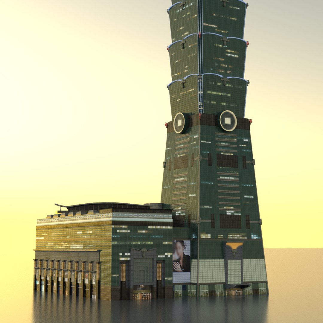 Taipei 101 Tower 3D Model - TurboSquid 2245918