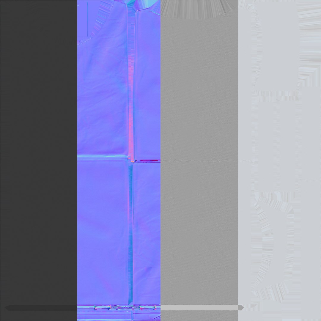 3D Female Crew Neck Folded Stacked White Staff 02 - TurboSquid 1790969