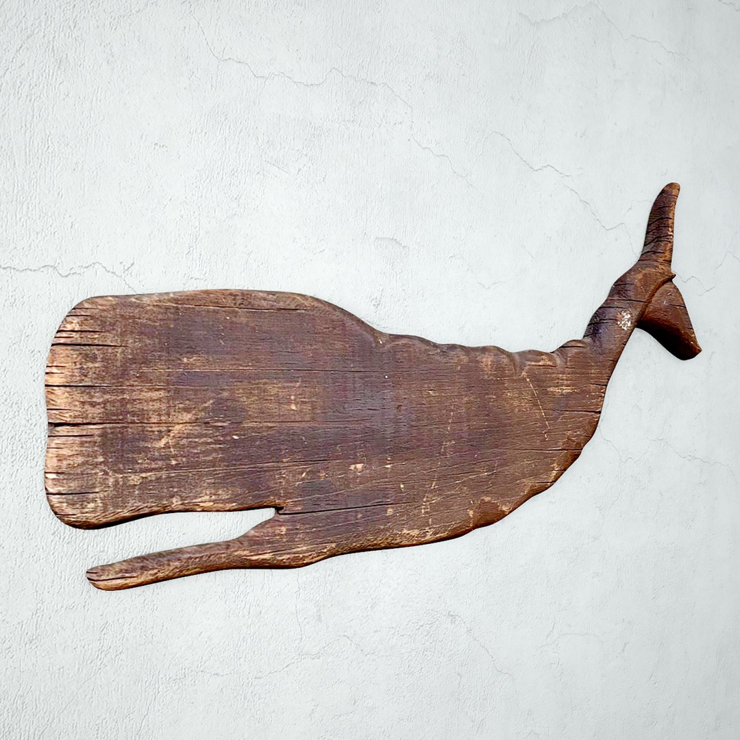 3D Rustic Carved Wooden Whale Model - TurboSquid 2129072