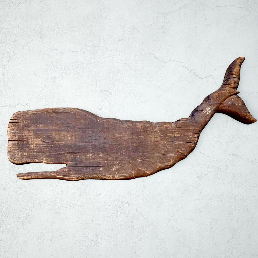 3D Rustic Carved Wooden Whale Model - TurboSquid 2129072